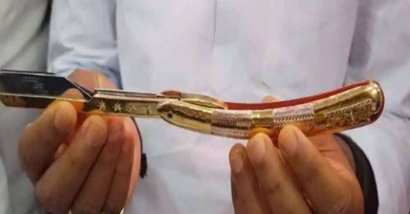 Pune Barber Uses Gold Razor Worth Rs 4 Lakhs