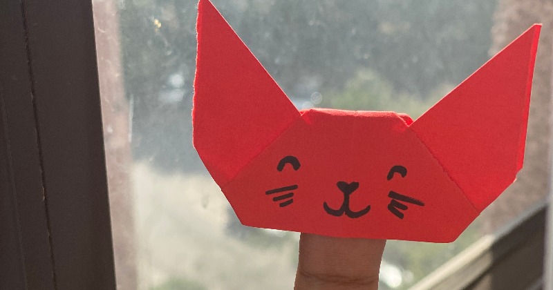 DIY Guide: Origami Cat Finger Puppet