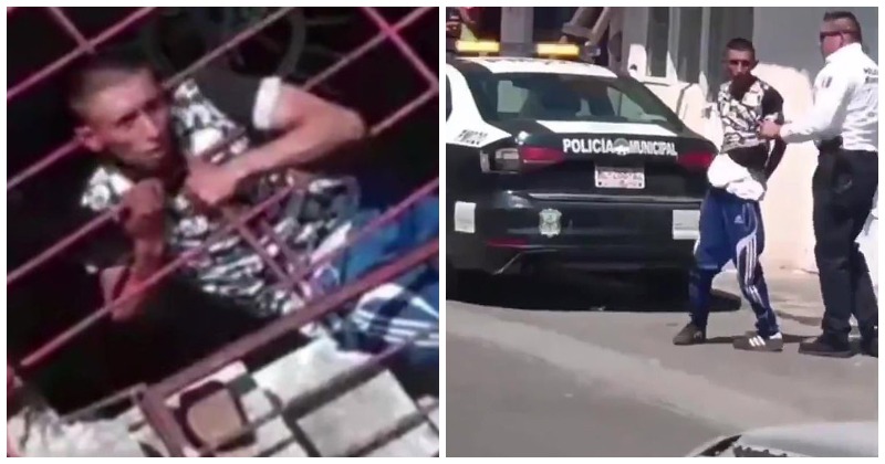 Burglar In Mexico Rescued By Police After Getting Head Stuck In Railing