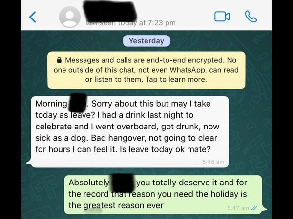 Man Calls In Sick The Day After Getting A Raise