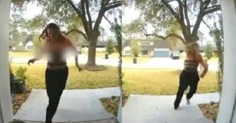 Woman Steals Neighbours Package