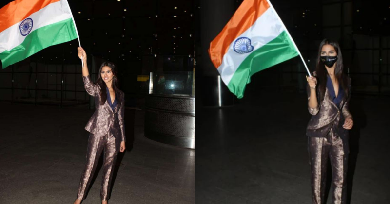 Must See Pics Of Adline Castelino Waving The Tricolour After Coming ...