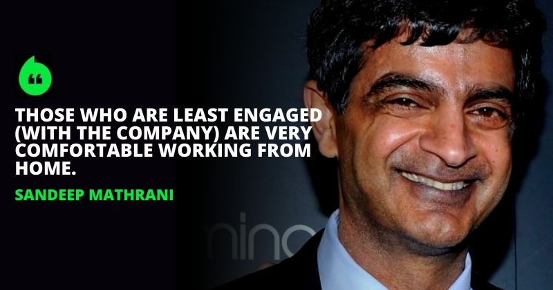 WeWork CEO Says Only Less Engaged Employees Prefer Work From Home