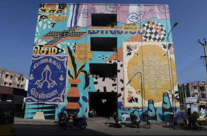 Chennai Slum Becomes Walk-in Art Gallery As Artists Cover All Walls ...