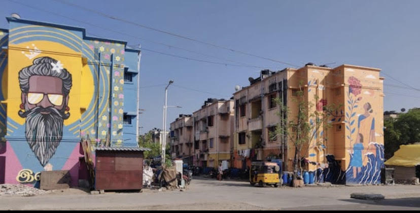 Chennai Slum Becomes Walk-in Art Gallery As Artists Cover All Walls ...