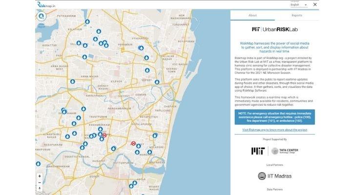 IIT Madras, MIT & Tata's Online Tool Helping Track Flooded Areas In Chennai