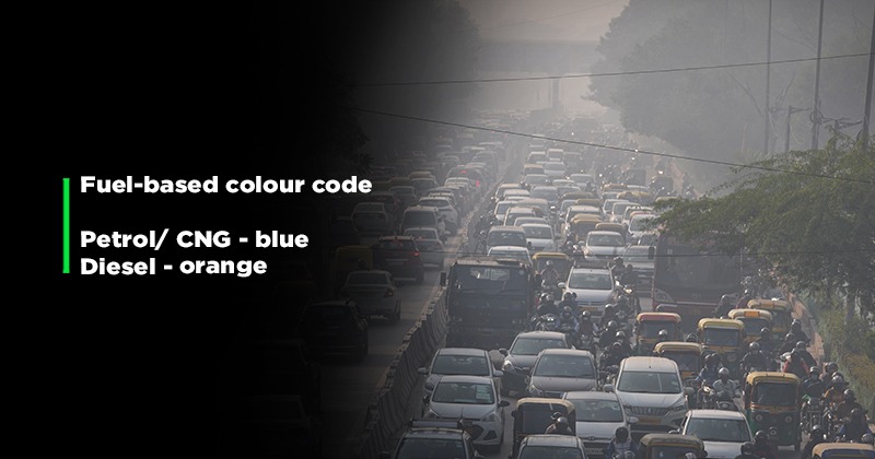 Delhi Air Pollution: Get Colour-Coded Fuel Identification Stickers ...