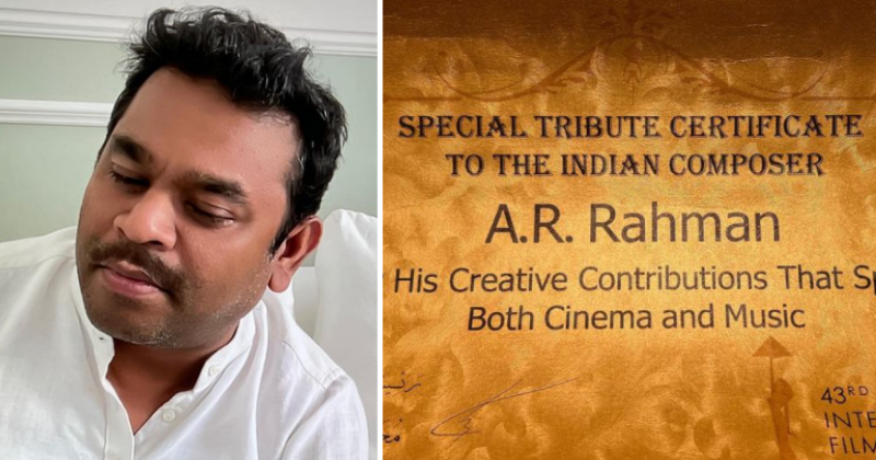 AR Rahman Gets Special Tribute At 43rd Cairo International Film ...