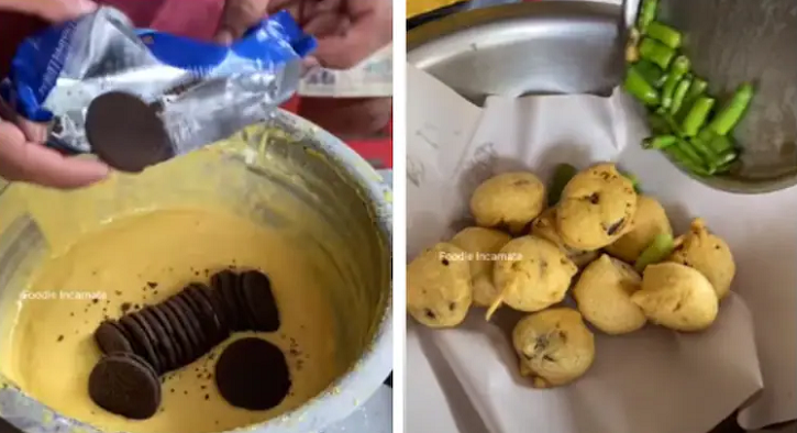 Ahmedabad Street Vendor Makes Oreo Pakodas