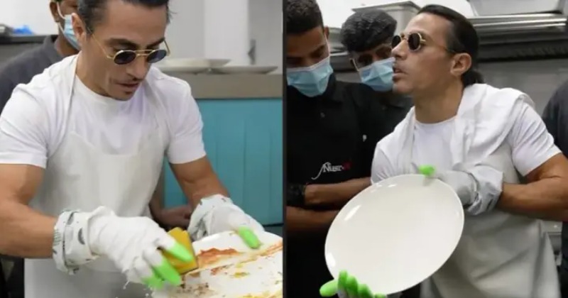 Video Of Salt Bae Doing Dishes Baffles People
