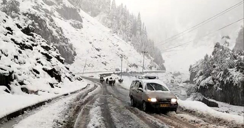 Fresh Snowfall In Parts Of Kashmir, Ladakh; Rainfall In Plains