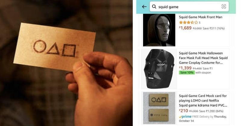 Squid Game's Invitation Card, Unofficial Merchandise Is Sold On Amazon