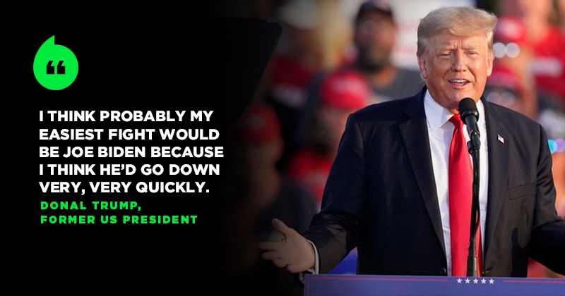 Trump Says He Can Knock Biden Out 'In Seconds' If They Met In Boxing ...