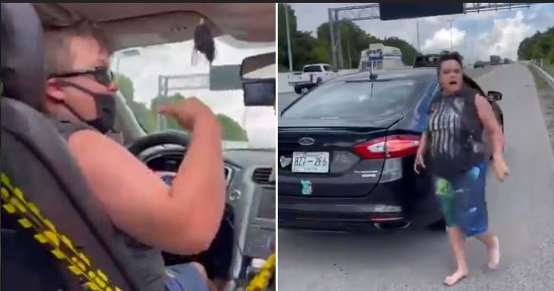Agitated Cab Driver Kicks Out Passenger Onto Busy Highway In Viral Video