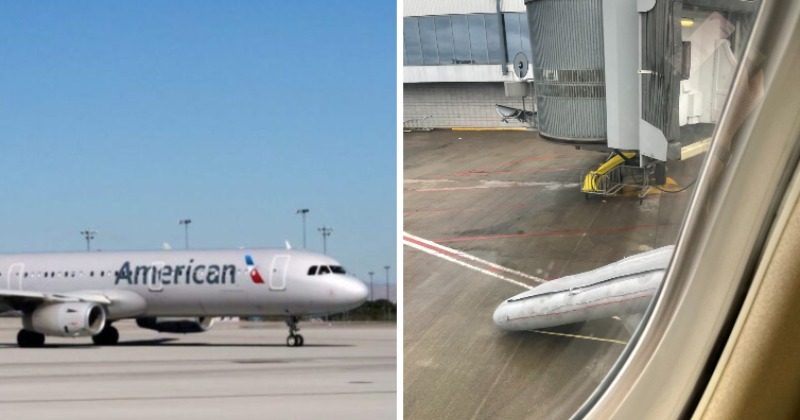 Woman Opens Emergency Exit, Flees