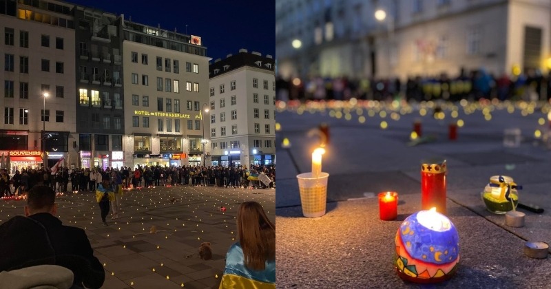 1,000 Candles Lit In Vienna In Memory Of Ukrainians Killed In Russian ...