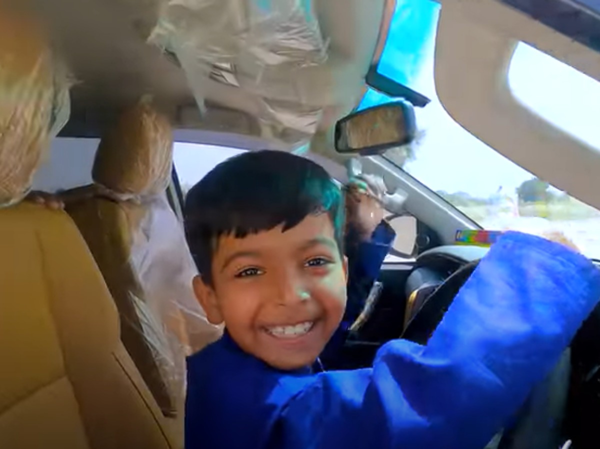8-YO Boy Drives Toyota Fortuner In Pakistan