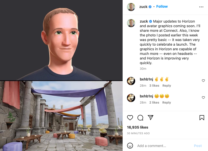 Mark Zuckerberg Acknowledges Graphics Shared From His Metaverse Were ...