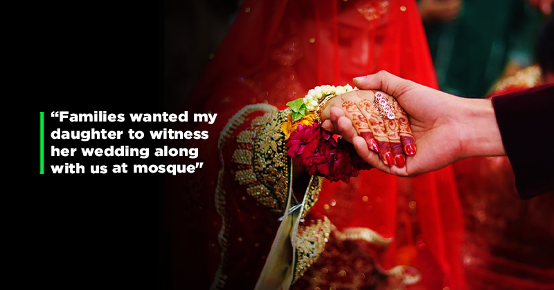 Muslim Bride Attends Her Own Wedding Inside Mosque In Kerala, Sets A ...