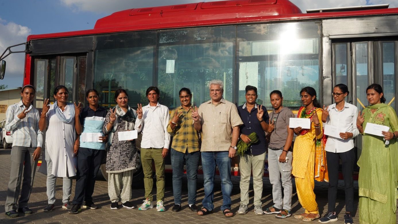 First Batch Of 11 Female DTC Bus Drivers, Ranging From A Boxer To A ...
