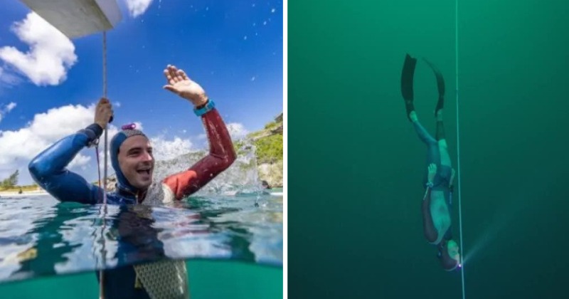 Freediver Arnaud Jerald Breaks Deepest Dive World Record
