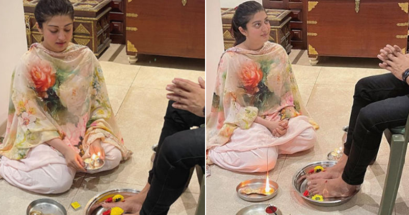 Pranitha Subhash Responds To Trolls Slamming Her For Sitting At Her ...