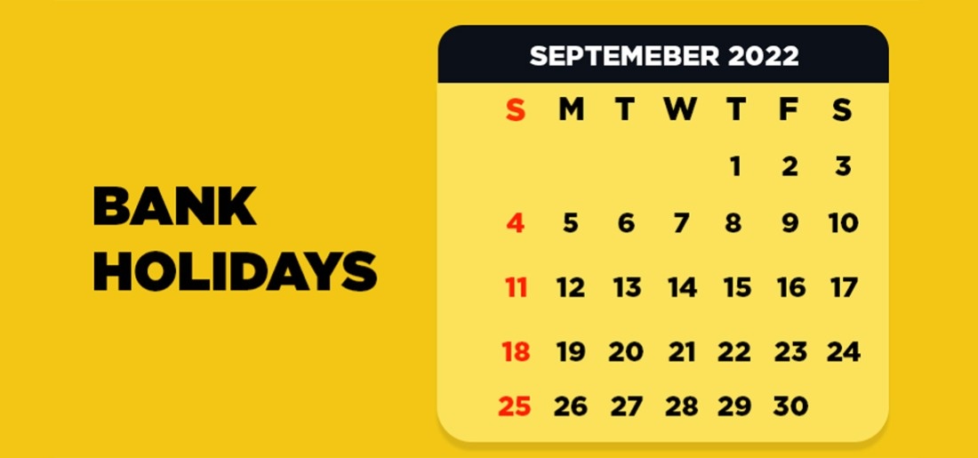 Bank Holidays September 2022 Banks Will Be Closed For 13 Days Full