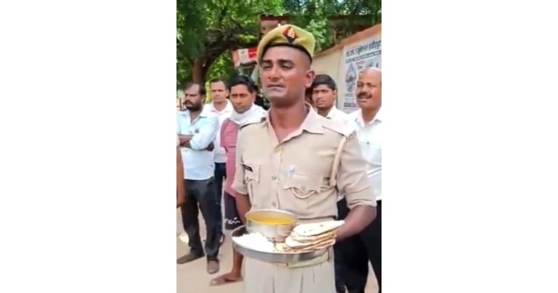 UP Cop Weeps Over Poor Quality Of Food At Police Mess