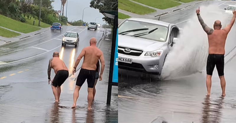 Video Of People Getting Splashed On Road Goes Viral