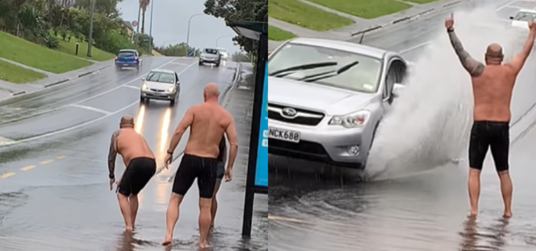 Video Of People Getting Splashed On Road Goes Viral