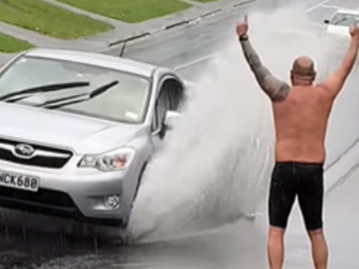 Video Of People Getting Splashed On Road Goes Viral