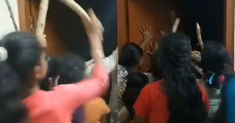 Highschool Girls Thrash Headmaster For Allegedly Harassing Minor