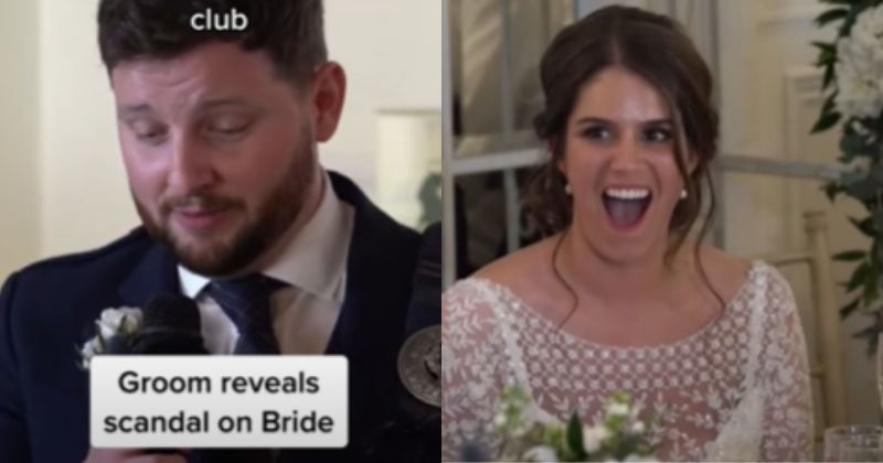 Video Of Groom Exposing Bride In Wedding Toast Goes Viral