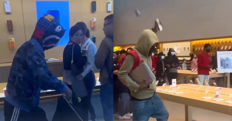 Broad Daylight Theft In Apple Store