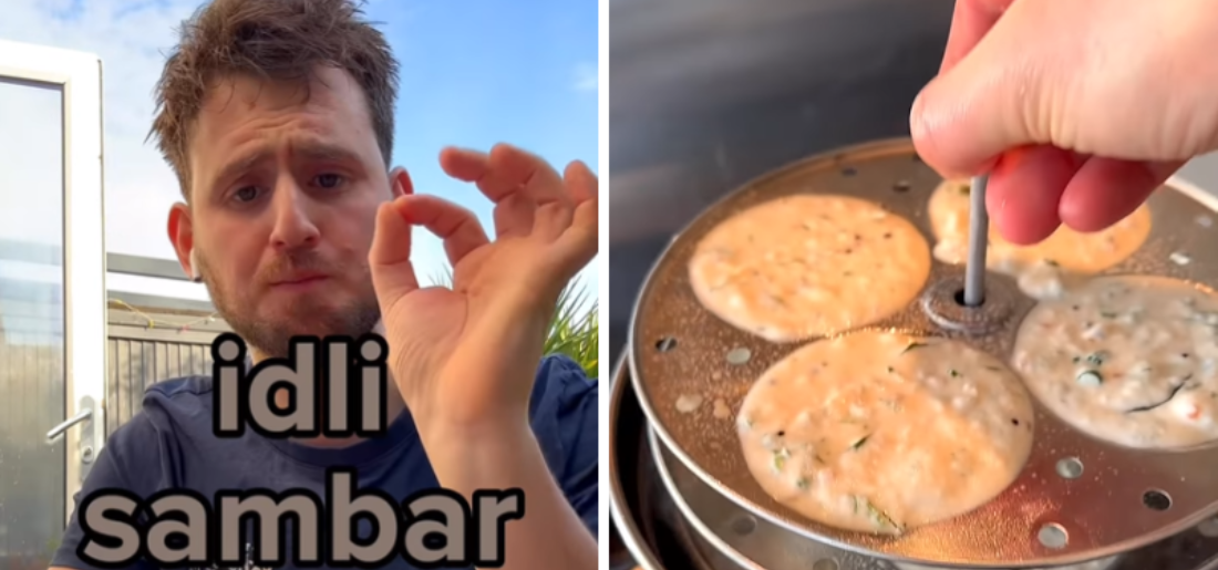 UK Man Makes Idli Sambar At Home