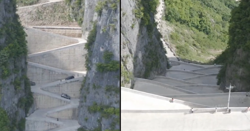 Unique Mountain Road In China leaves Internet Stunned