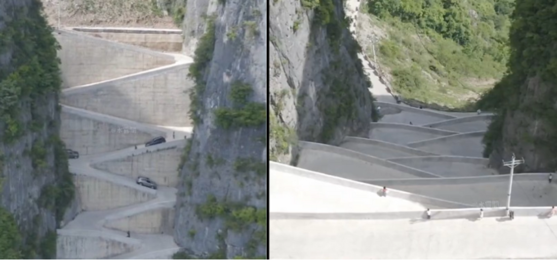 Unique Mountain Road In China leaves Internet Stunned