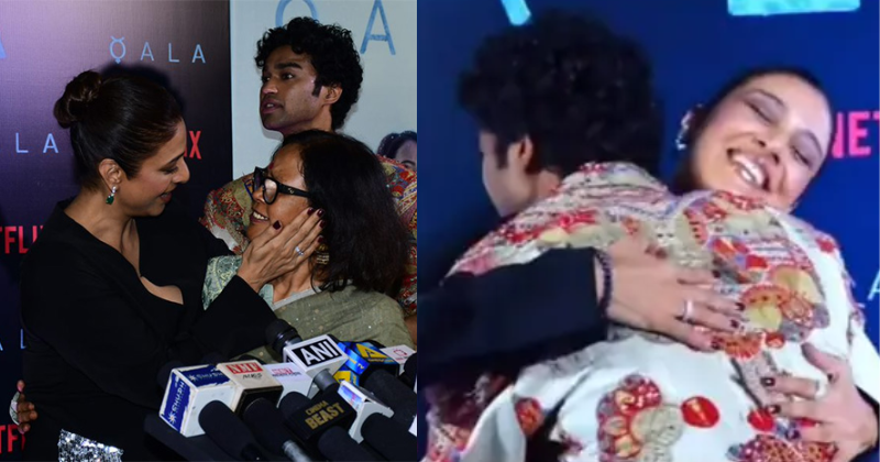 Irrfan Khan’s Maqbool Co-star Tabu Hugs His Son Babil Khan At Qala ...