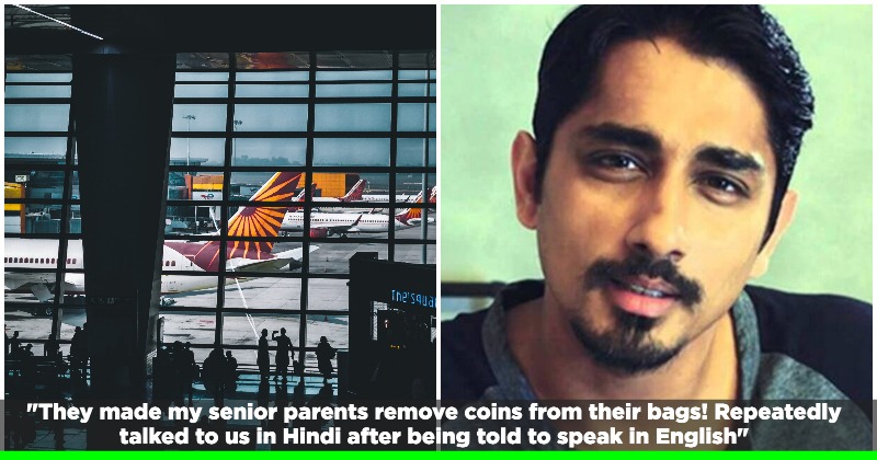 Actor Siddharth Alleges Harassment By Crpf Staff At Madurai Airport