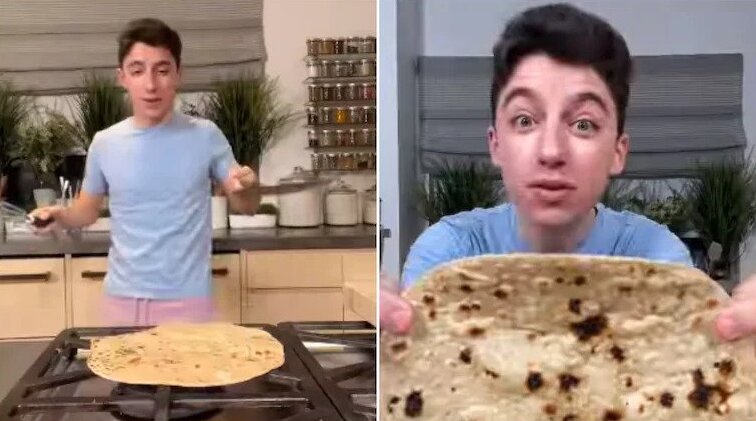 American Chef Makes Perfect Roti In Viral Video