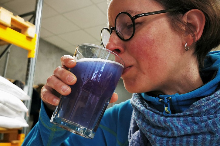 French Brewers Make Blue Beer Made With Algae
