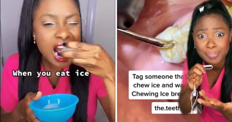 Dental Hygenist Shares Reason To Not Eat Ice