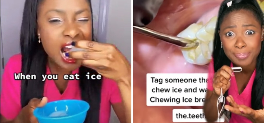 Dental Hygenist Shares Reason To Not Eat Ice