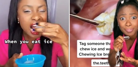 Dental Hygenist Shares Reason To Not Eat Ice