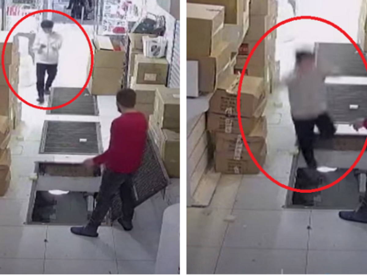 Turkey Man Using Phone Falls Into Pit