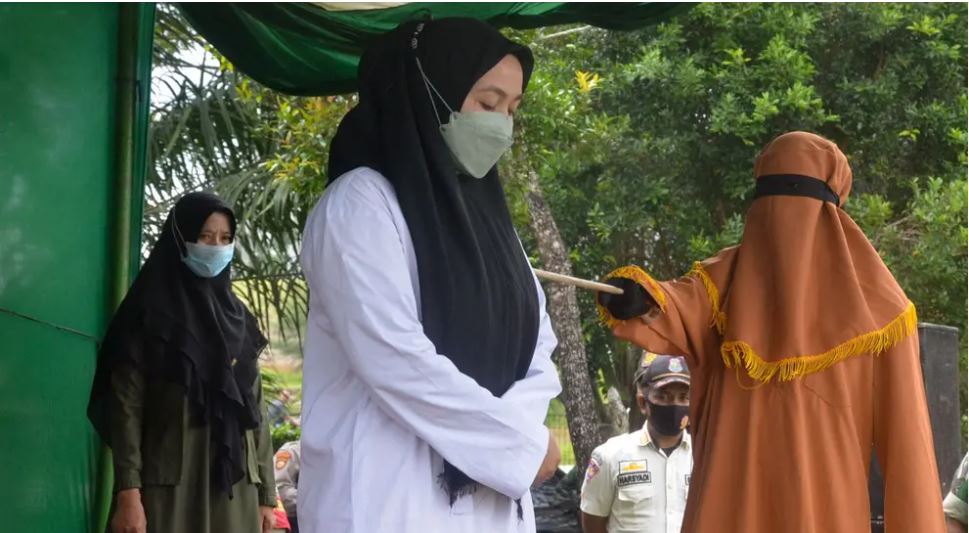 Indonesian Woman Flogged 100 Times For Adultery, While Man Gets 15 Lashes