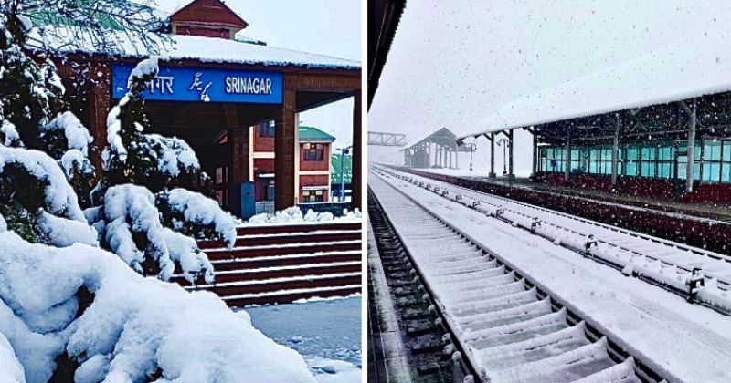 Railway Minister Shares Stunning Photos Of Snow-covered Srinagar ...
