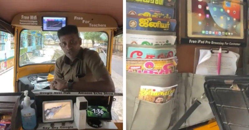 ऑटो में लग्जरी सुव‍िधाएं देने वाला ये 11वीं पास Auto Driver सिखा रहा है ...