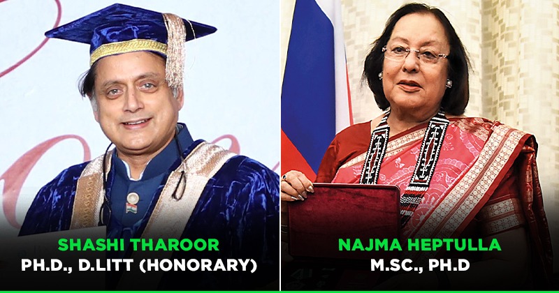 Indian Politicians You Probably Didn't Know Are Highly Educated