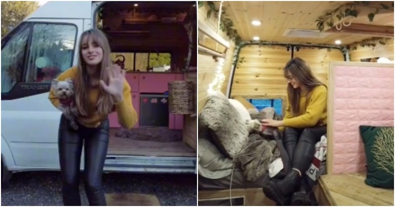 जुगाड़! टूटे-फूटे वैन को इस लड़की ने रहने लायक घर में बदल दिया, टेंशन ...